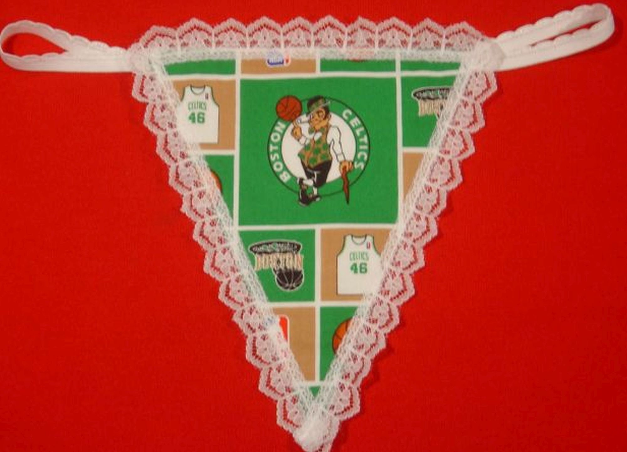 Womens BOSTON CELTICS String Thong Panty Basketball Lingerie Underwear ...