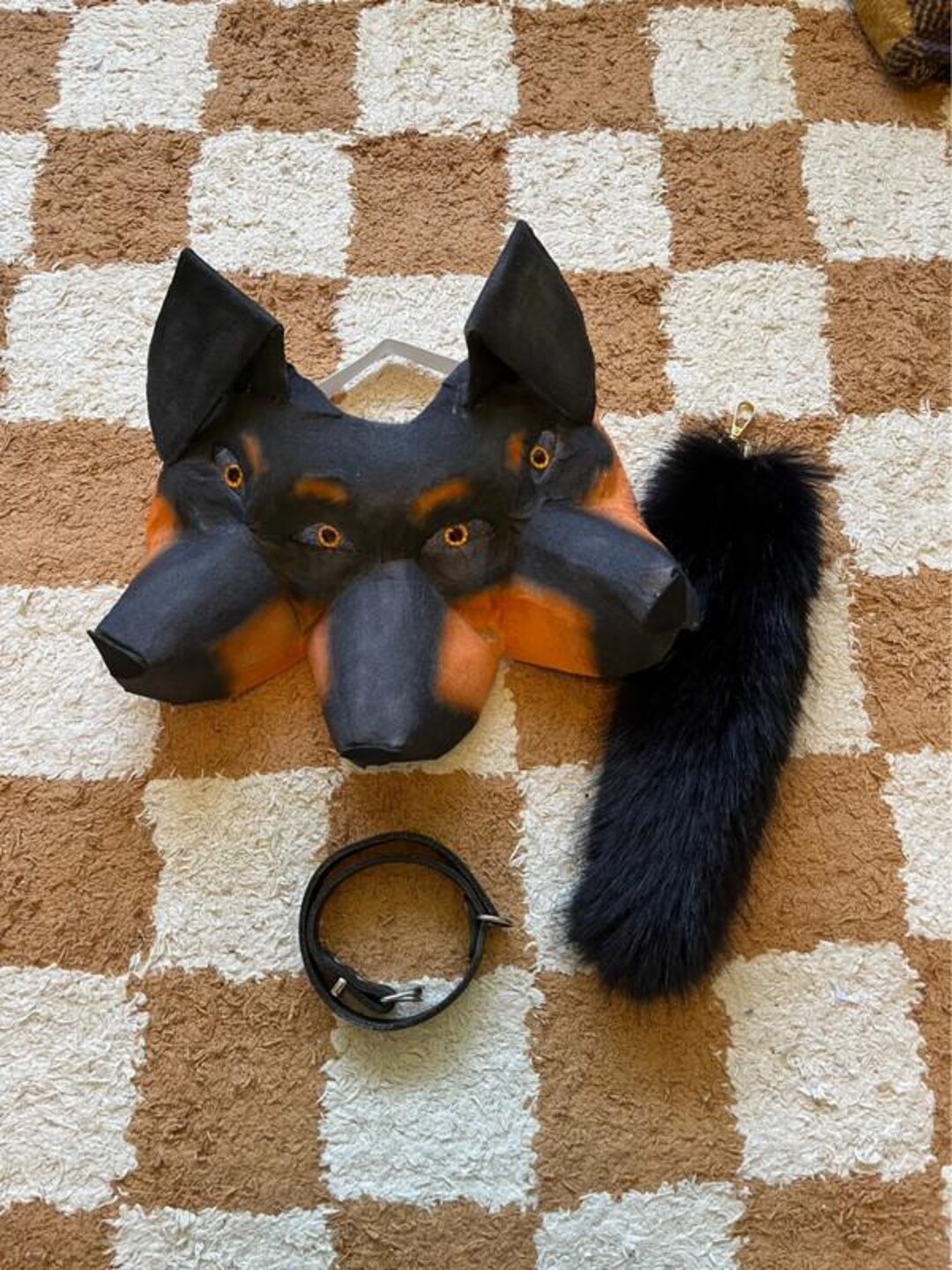 Cerberus (rottweiler) Therian Mask Premade - Etsy