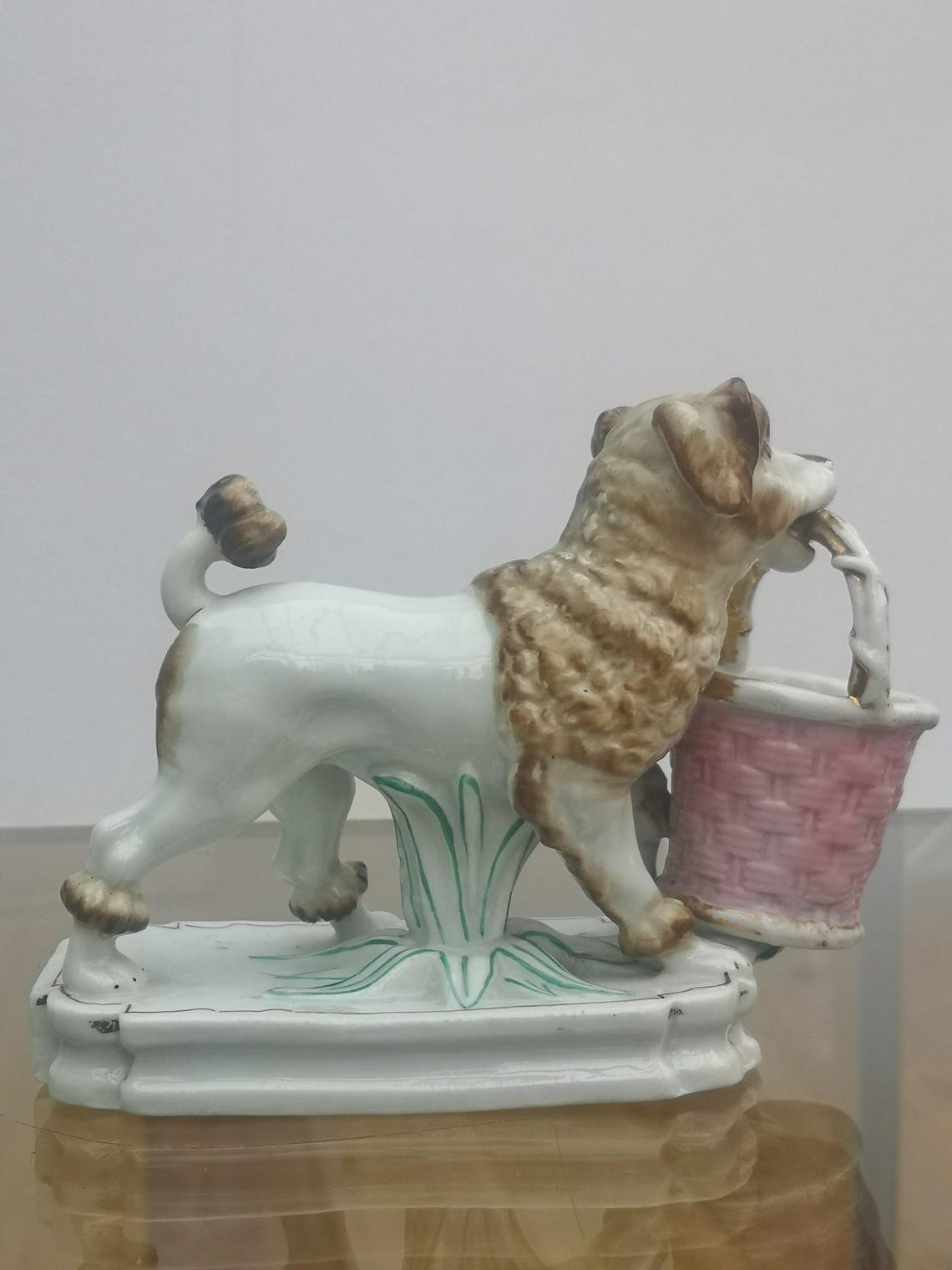 Pair of Victorian Bisque Porcelain Vases Modelled as Poodle Dogs ...
