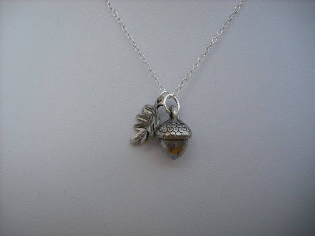 Sterling Silver Chain - a Little Acorn Necklace - Etsy