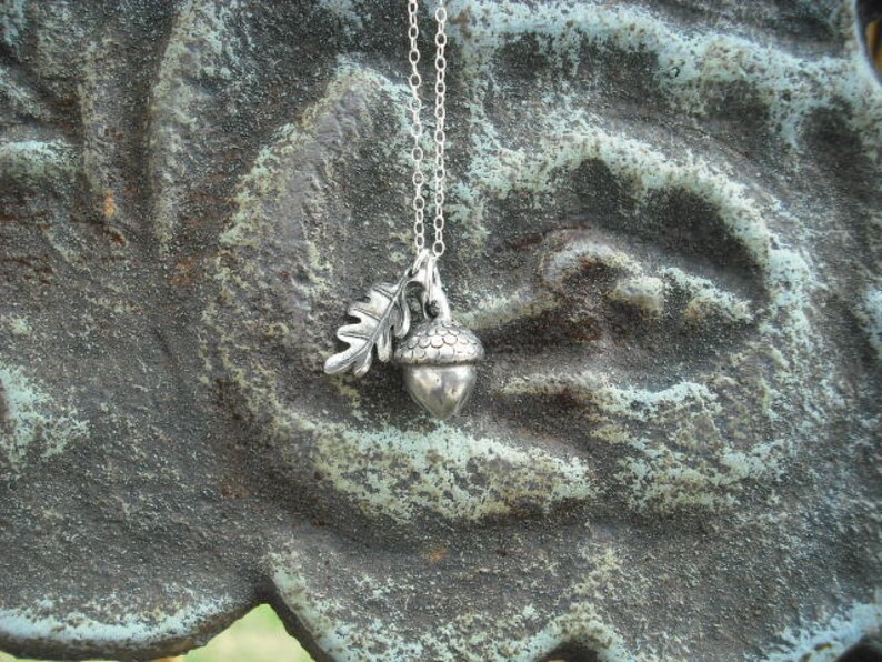 Sterling Silver Chain - a Little Acorn Necklace - Etsy