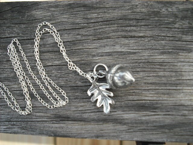 Sterling Silver Chain - a Little Acorn Necklace - Etsy