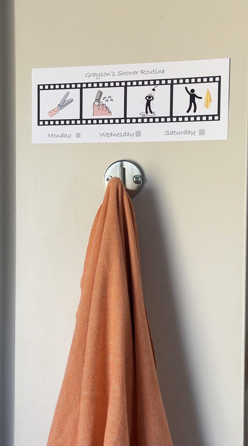 Hygiene Visual Aid Chart for Teens Build Independence With Easy ...