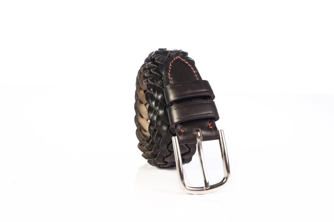 Casper Woven Leather Men's Belt – Handcrafted Elegance and Durability ...