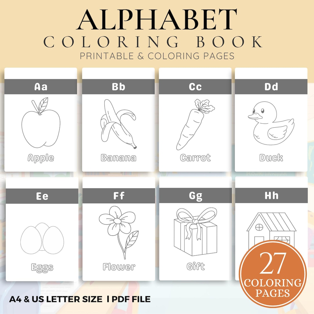 Alphabet Coloring Pages, Preschool Coloring Pages, Preschool Printable ...