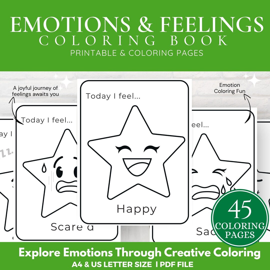 Emotions Colouring Sheets | Emotions Coloring Pages | Today I Am ...
