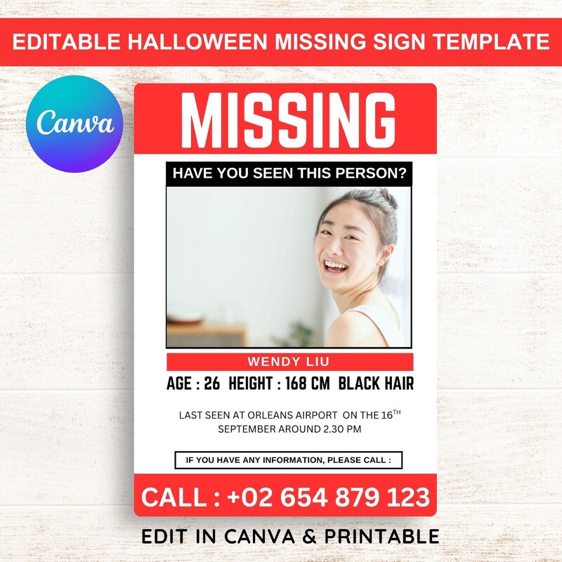 Funny Missing Person Poster - Etsy