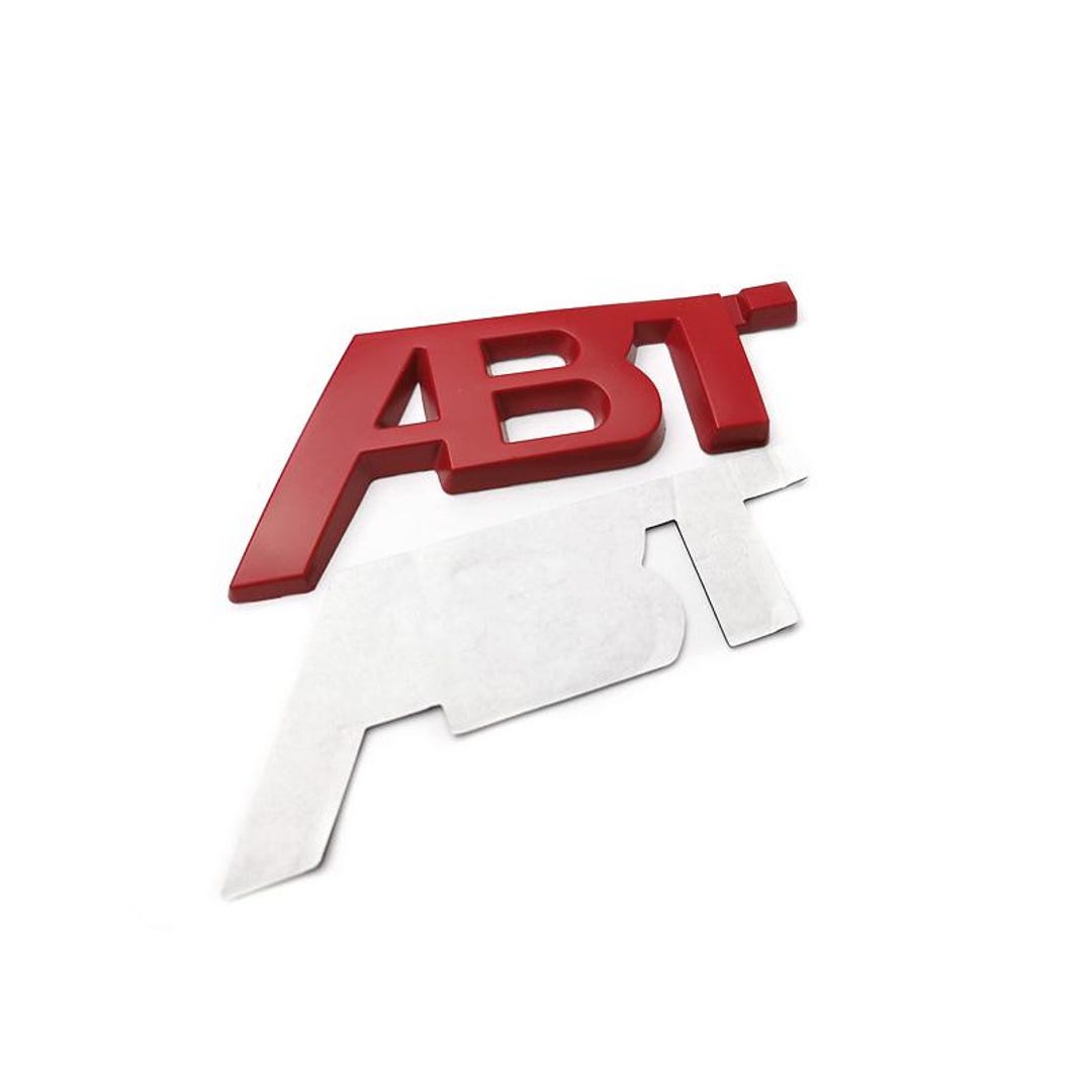 ABT Emblem Rear Trunk Logo in Red Metal ABT for Audi 81 or 112mm - Etsy