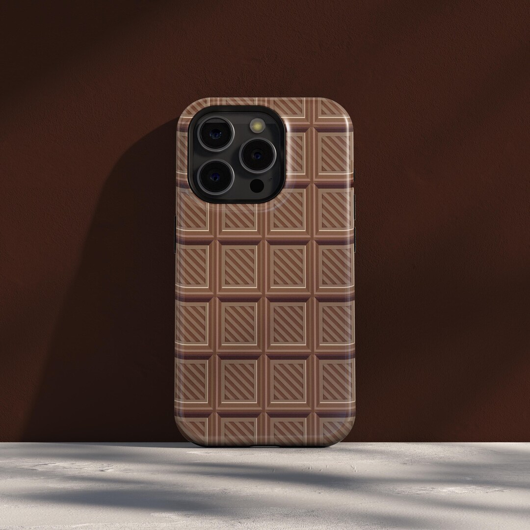 Milk Chocolate Bar Square Grid Phone Case | for Iphone, Samsung and ...