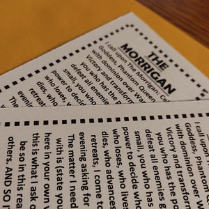 The Morrigan Prayer Card Set - 2 Prayer Cards - Etsy