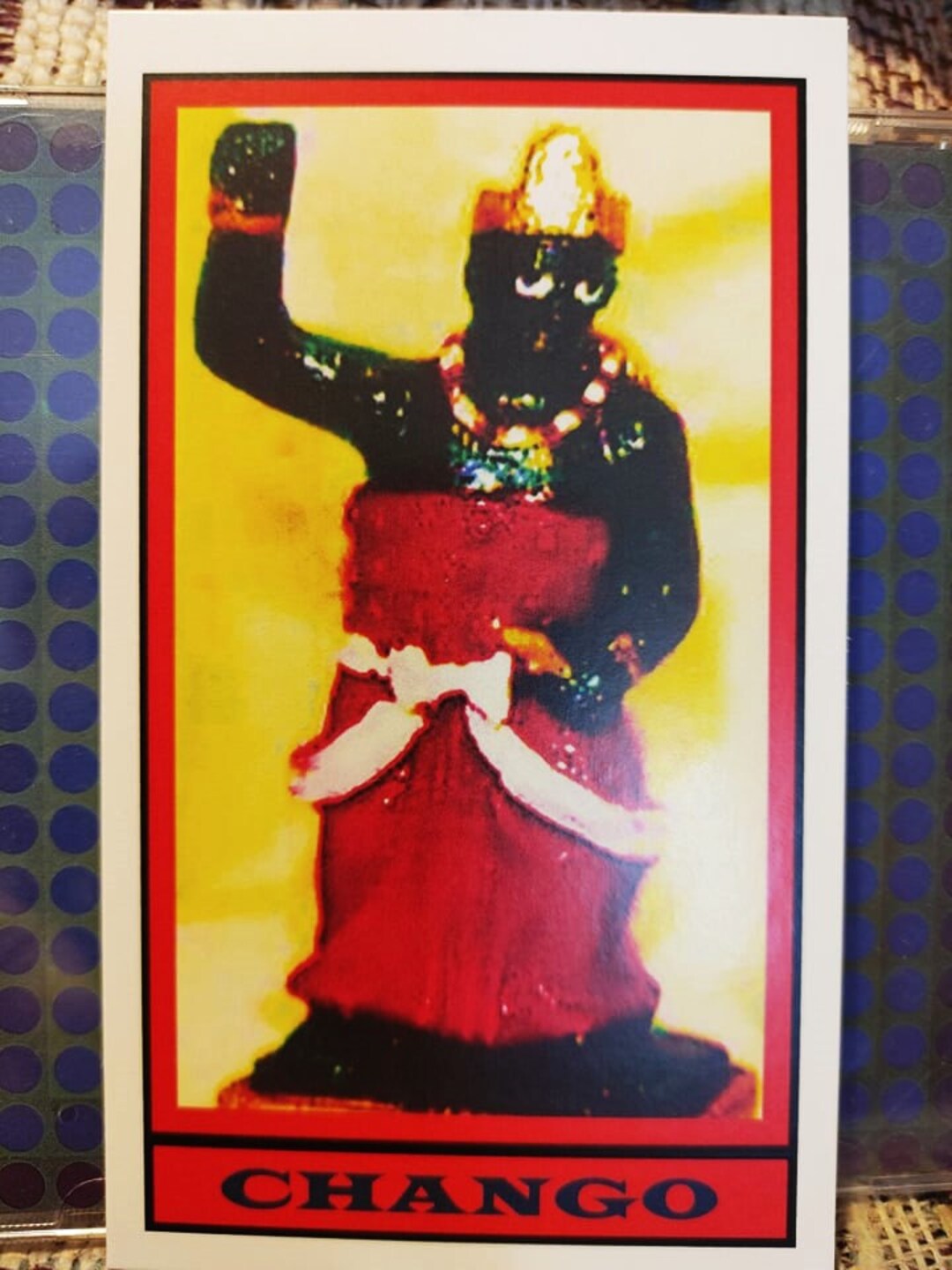 Chango Orisha Prayer Card With Prayer on Back 7 African Powers - Etsy