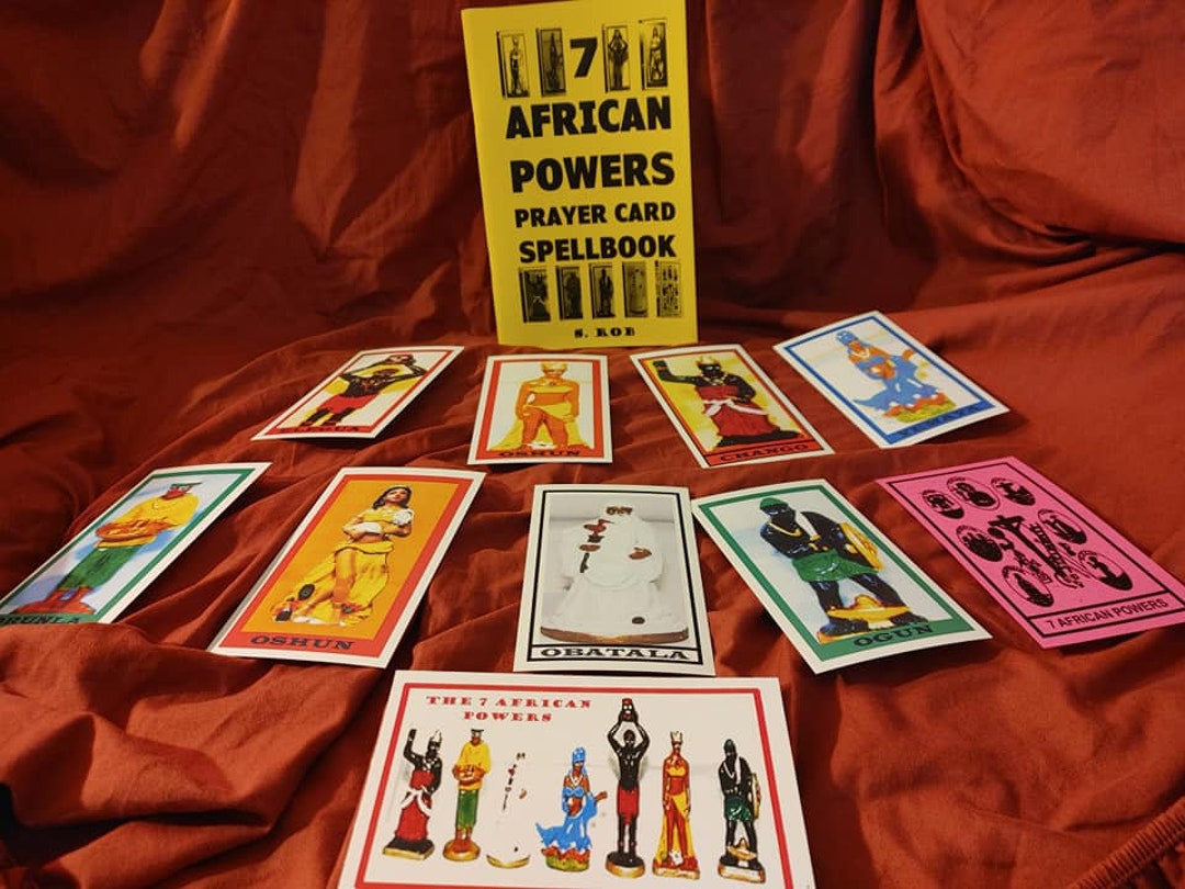 7 African Powers Prayer / Spell Kit Includes Book + 10 Rare Orisha ...