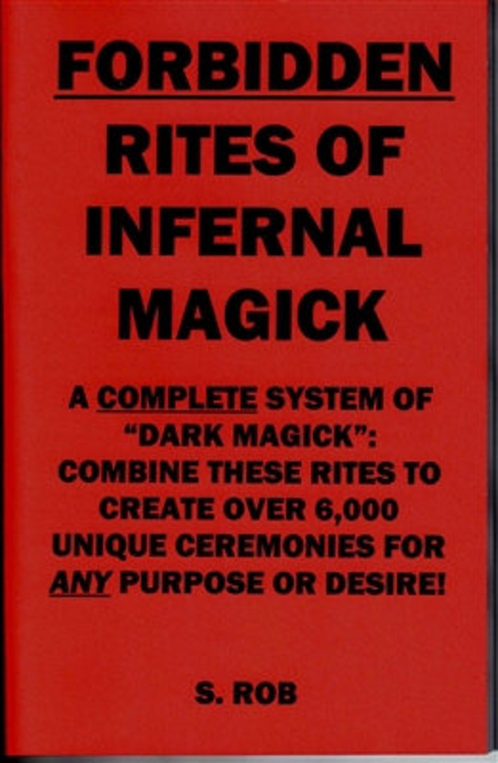 FORBIDDEN Rites of INFERNAL MAGICK Book - Etsy