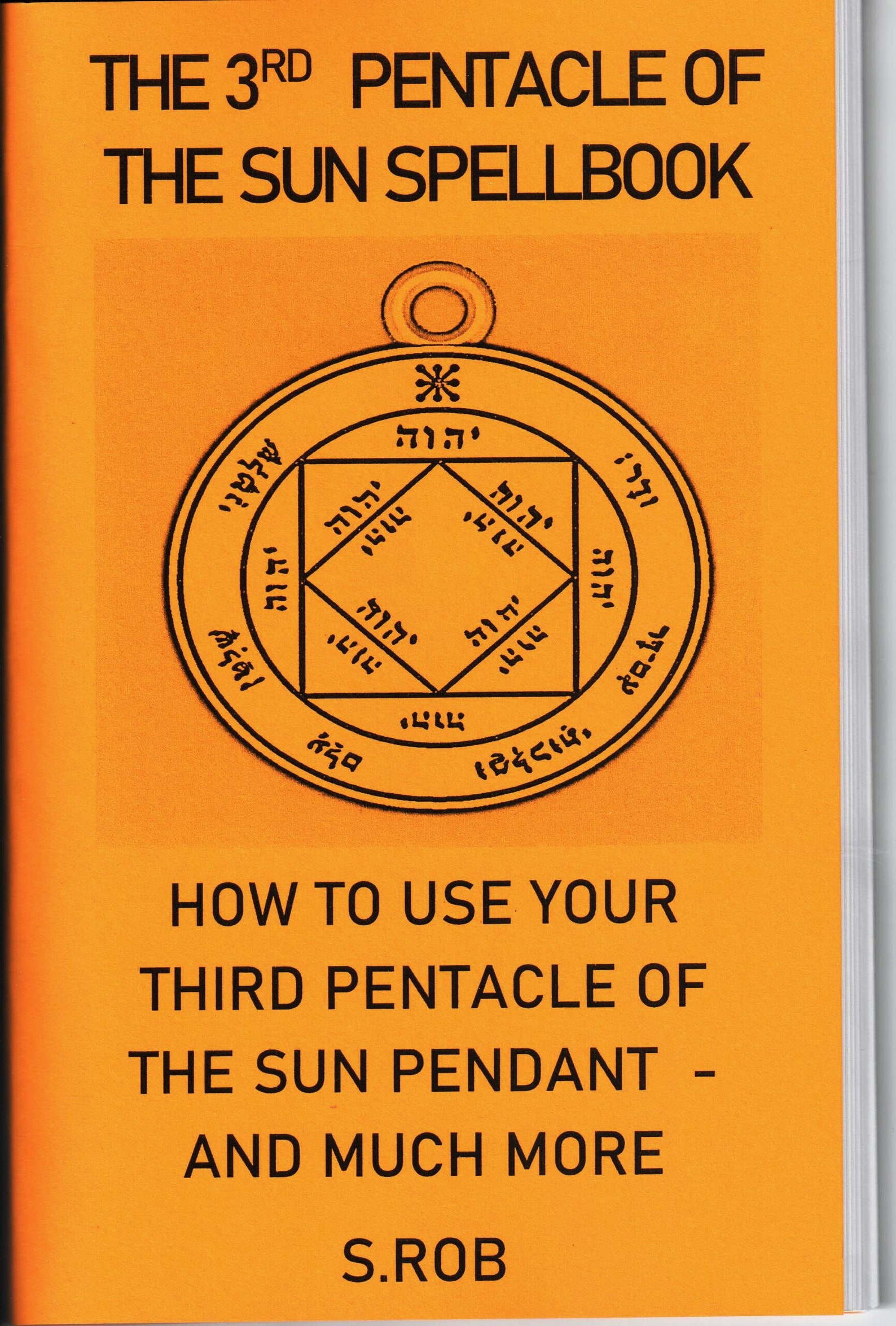 3rd Third Pentacle of the Sun Spellbook 76 Page Staple Bound Book - Etsy