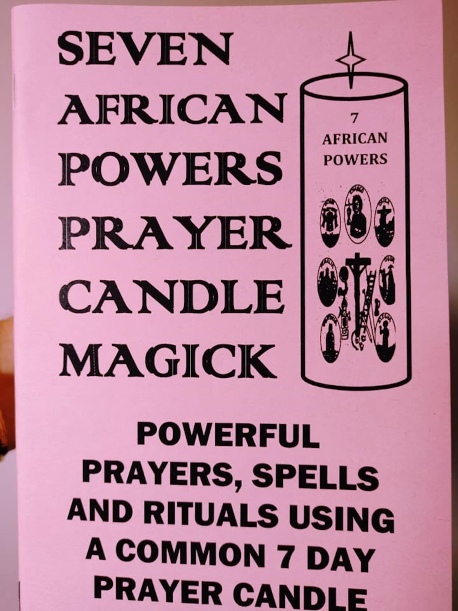 7 African Powers Prayer Candle Magick - 76 Page Staple Bound BOOK - Etsy
