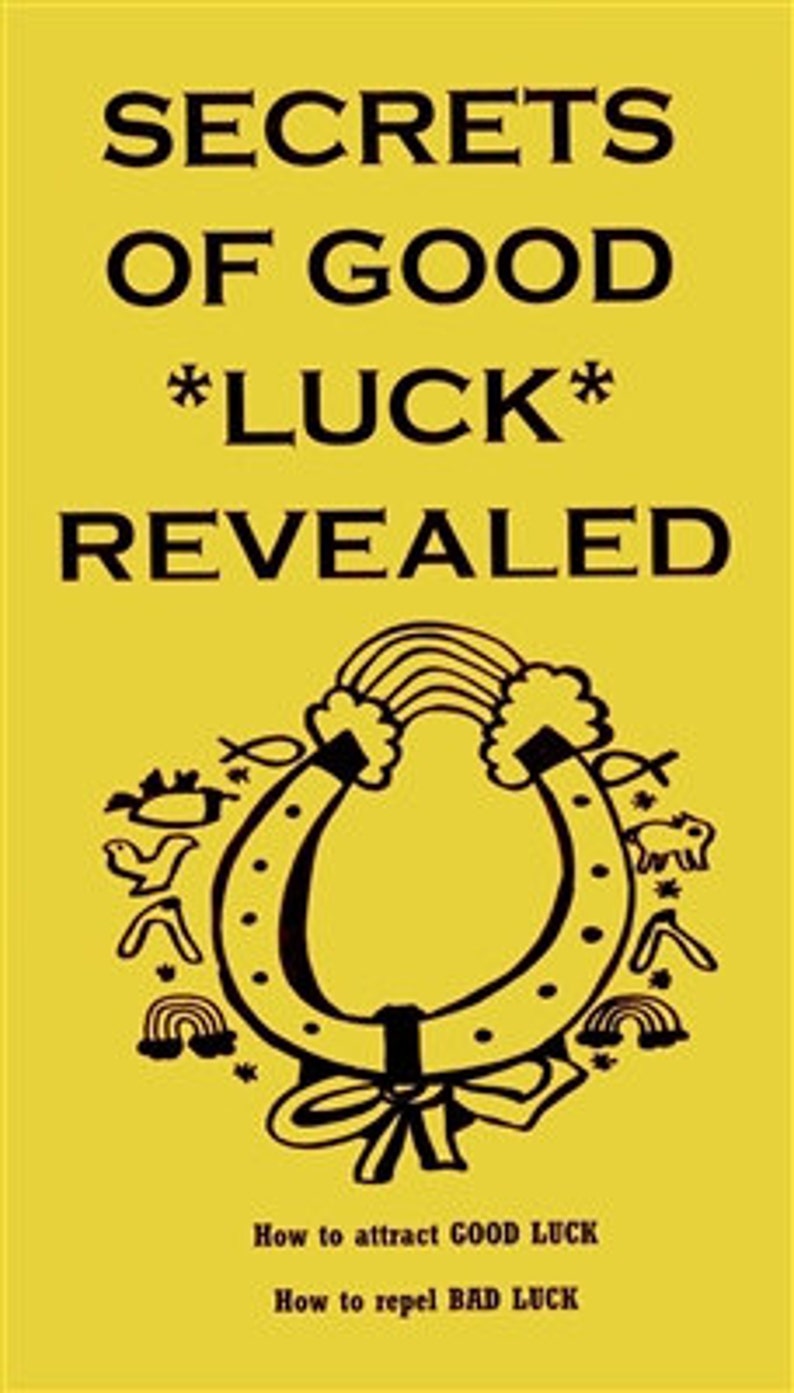 Secrets of Good Luck Revealed - Etsy