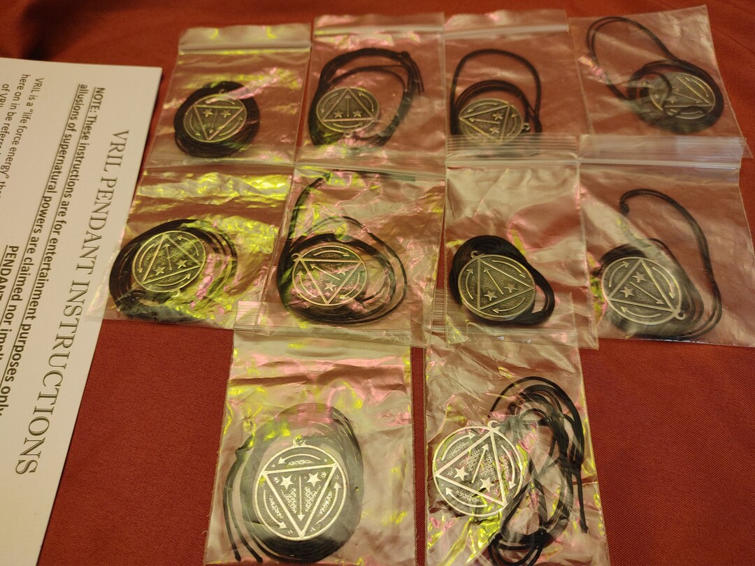 Vril Pendant Lot - 10 Super Rare, Genuine Vril Pendants From Solar ...