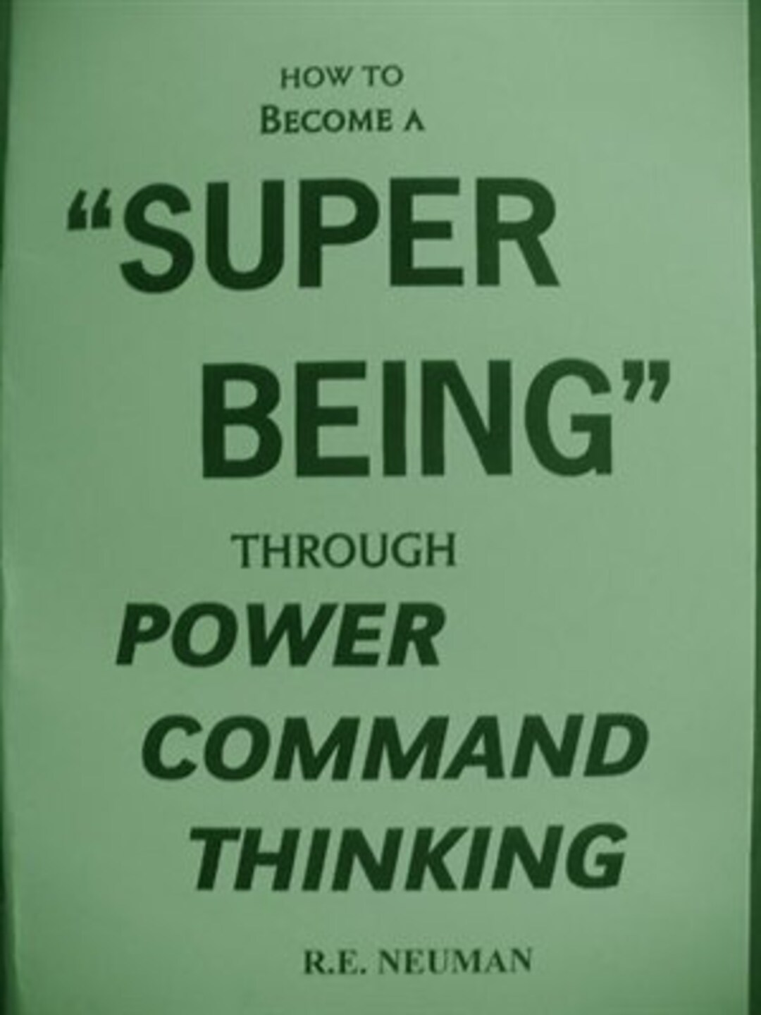 How to Become a "super Being" Through Power Command Thinking - Etsy