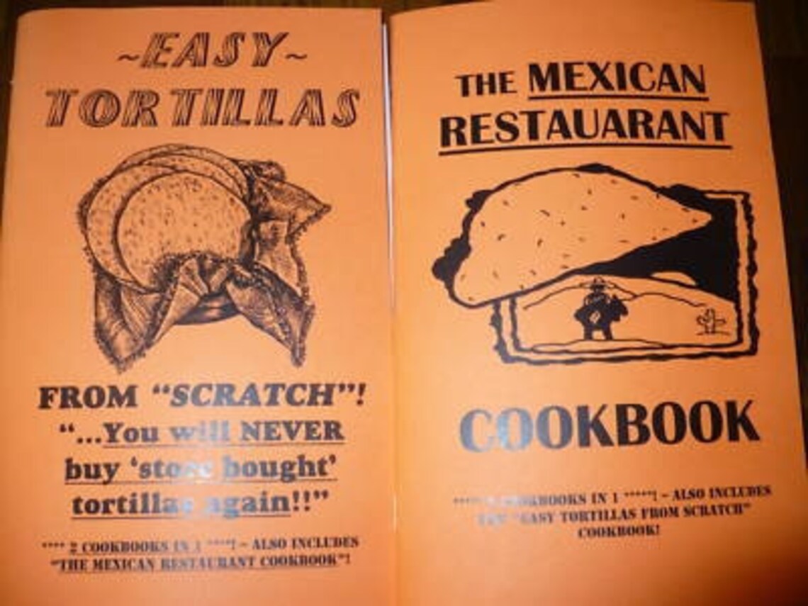 TORTILLAS FROM SCRATCH Cookbook 2 in 1 Recipe Book Mexican - Etsy