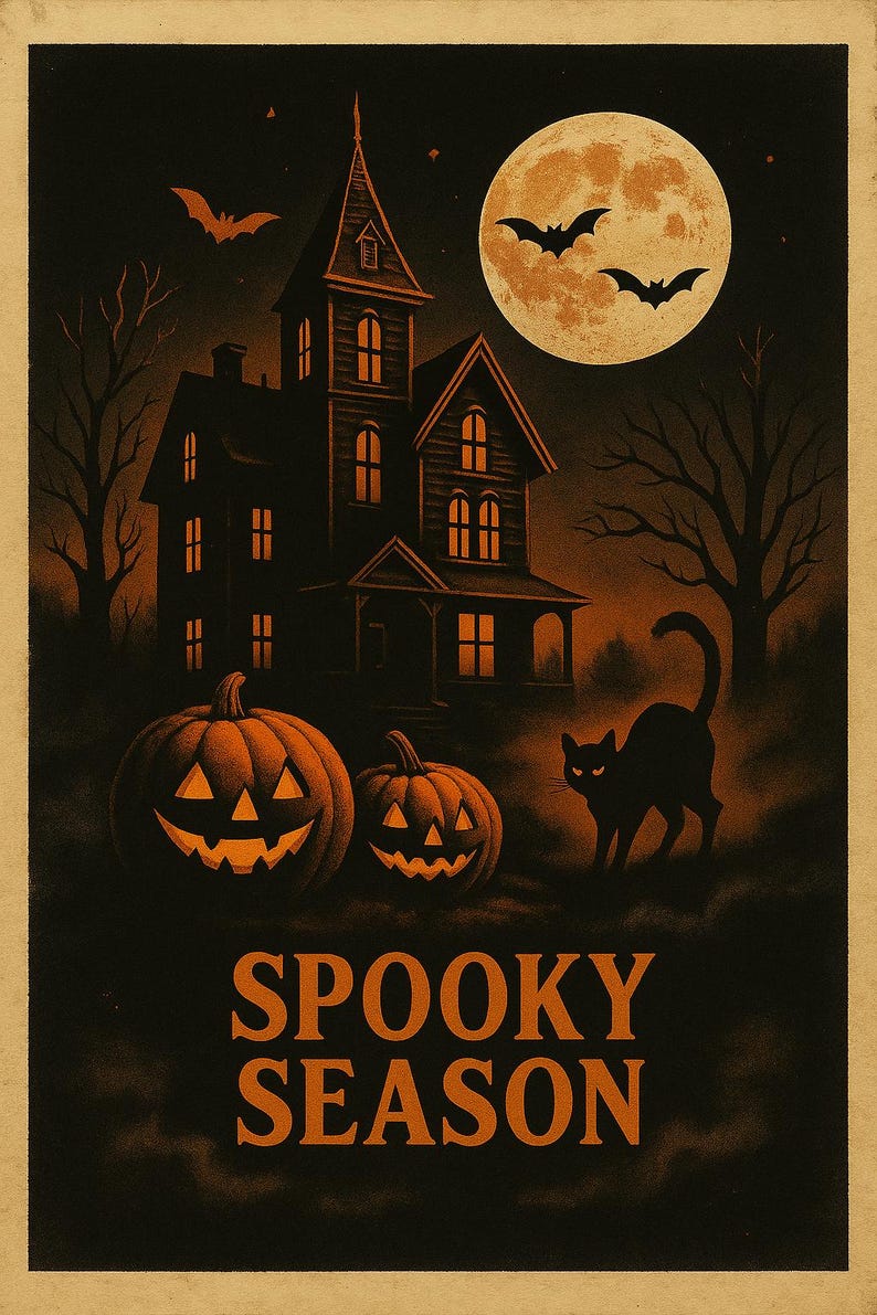 Vintage Halloween Wall Art – Printable Digital Download - Etsy