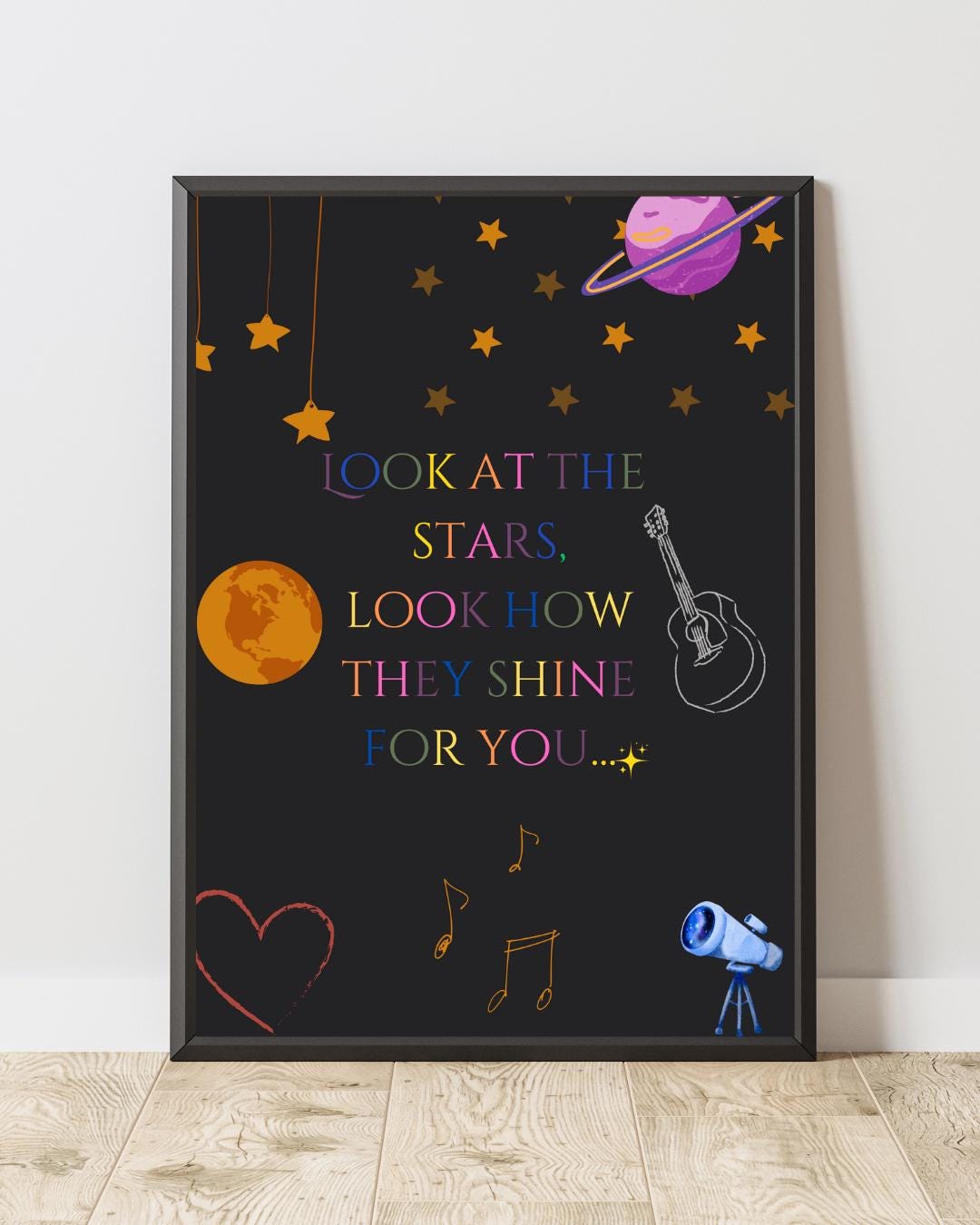 Printable Coldplay Digital Print Home Print Bedroom Print Lyrics Print ...