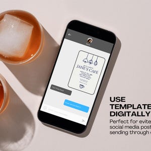 Coffee Shop In-home Party Invitation, at Home Cafe Invite, Customizable ...