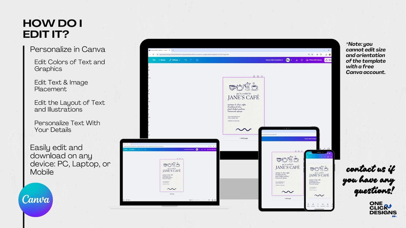 Coffee Shop In-home Party Invitation, at Home Cafe Invite, Customizable ...
