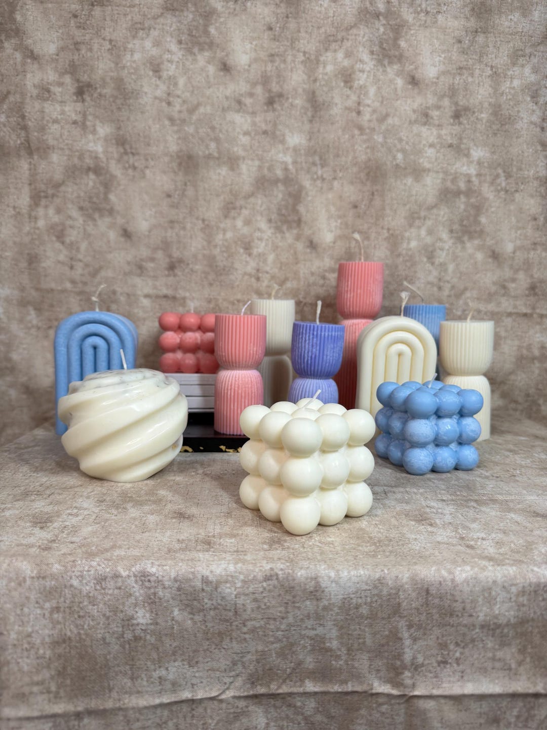 Minimalist Candles, Bubble Candle,candle Soy,valentines Day Taper ...