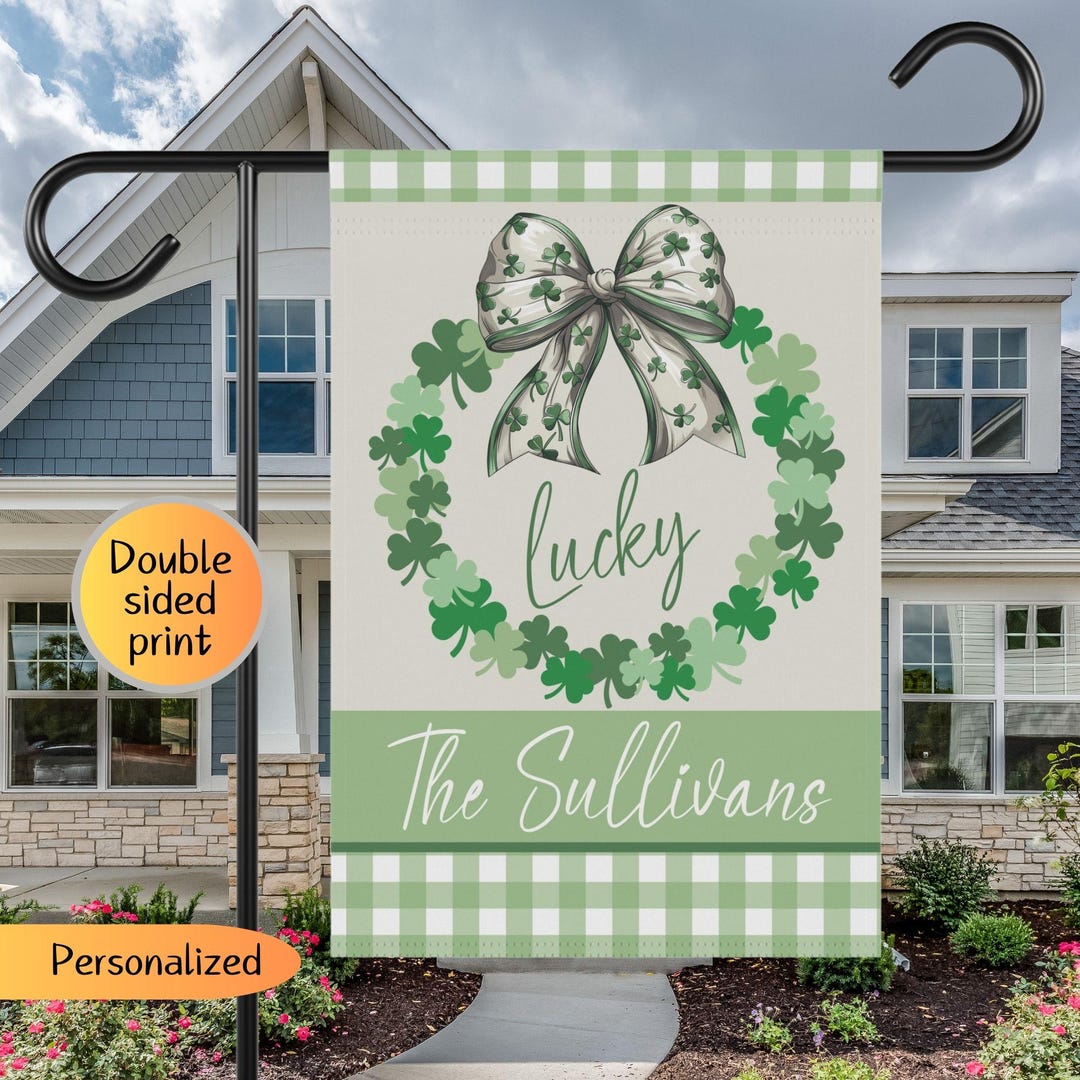 Personalized St Patricks Day Flag , Irish Holiday Flag, Festive St ...