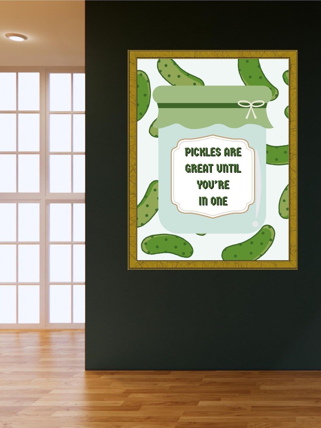 Digital Download Funny Pickle Quote Wall Art - Punny Kitchen Decor ...