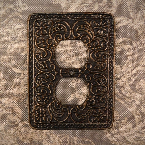 Ornate Outlet Switch Cover PICK YOUR COLOR Plug Cover for - Etsy