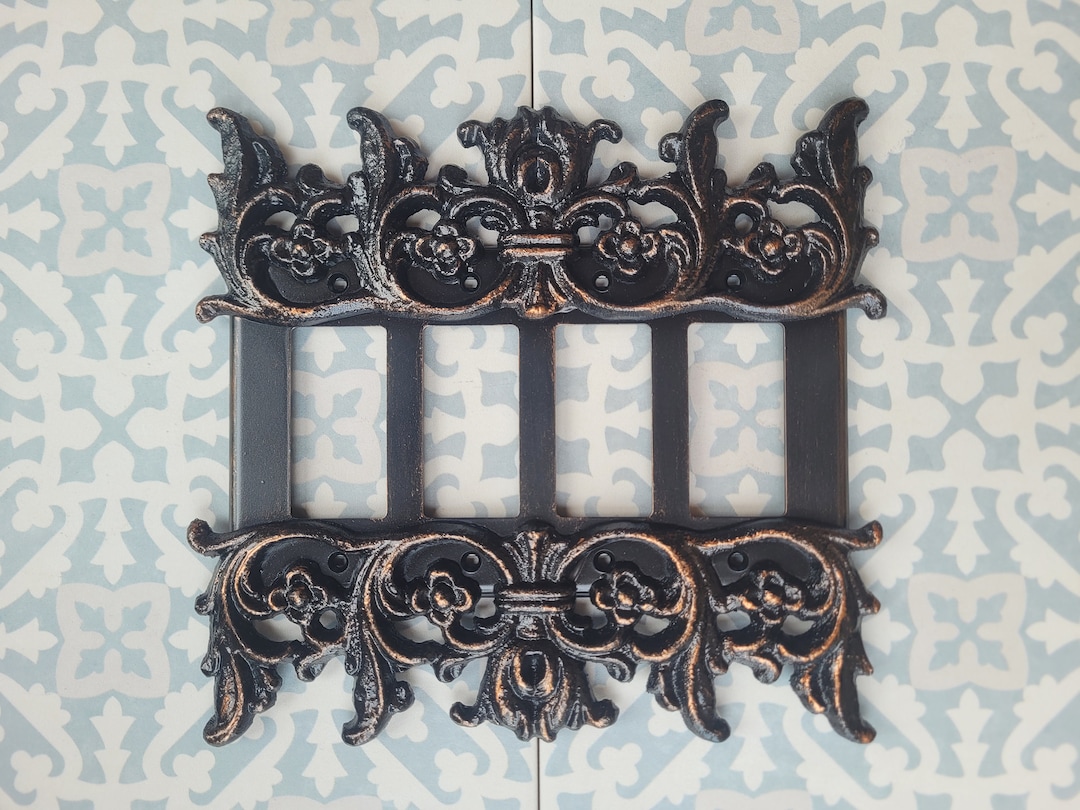 Quad Rocker Plate Cover - PICK YOUR COLOR - 4 Gang Rocker - Old World ...