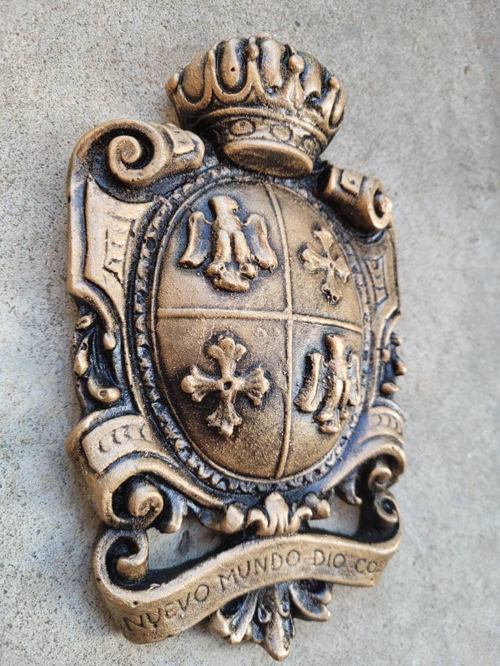 Eagle Shield Wall Plaque | PICK YOUR COLOR | Coat of Arms Shield Plaque ...