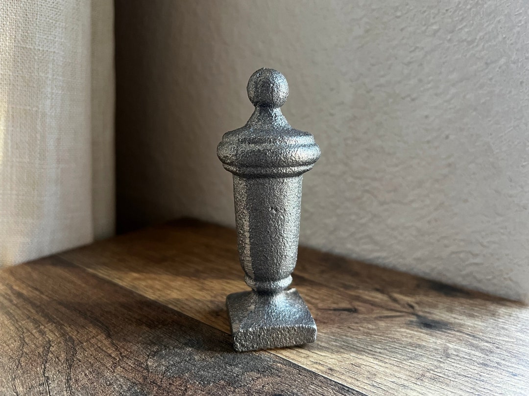 Small Cast Iron Finial | PICK YOUR COLOR | Modern, Eclectic ...