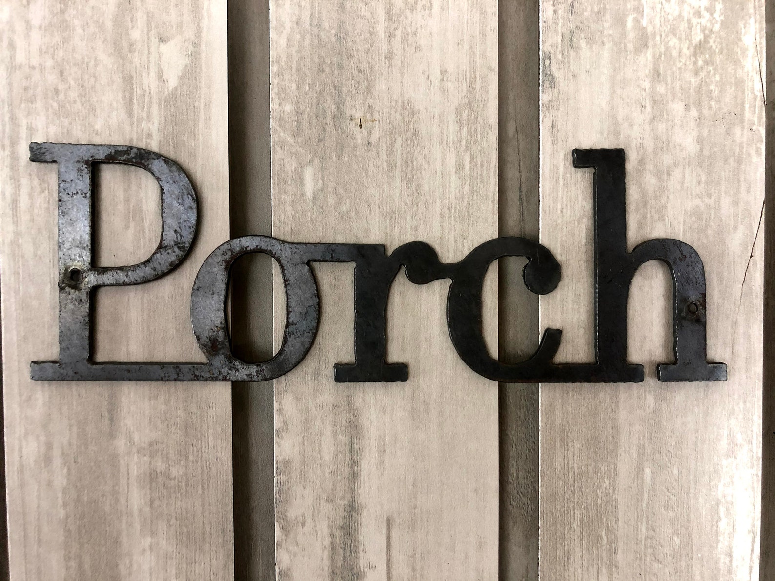 Front Porch Sign Made of Steel. PICK YOUR COLOR. Metal Wall | Etsy