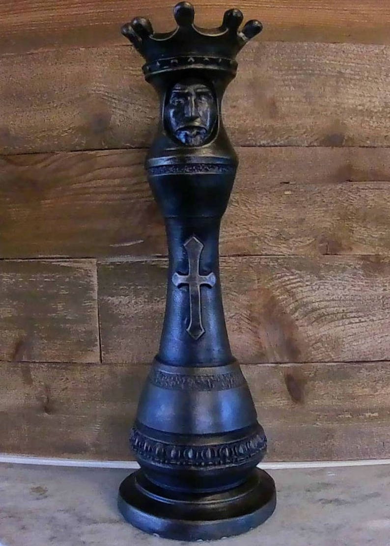 Decorative Large Plaster Chess Set PICK YOUR COLOR Chess | Etsy