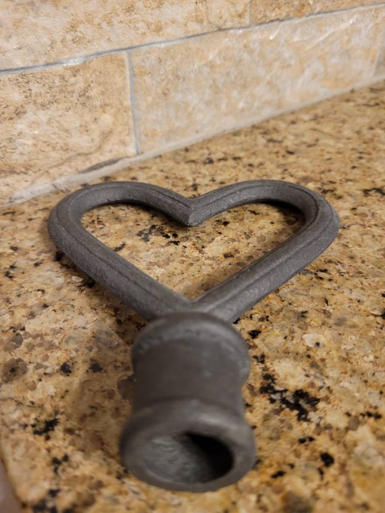 Heart Cast Iron Finial PICK YOUR COLOR Finial | Etsy