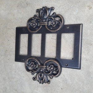 Quad Rocker Plate Cover - PICK YOUR COLOR - 4 Gang Rocker - Old World ...