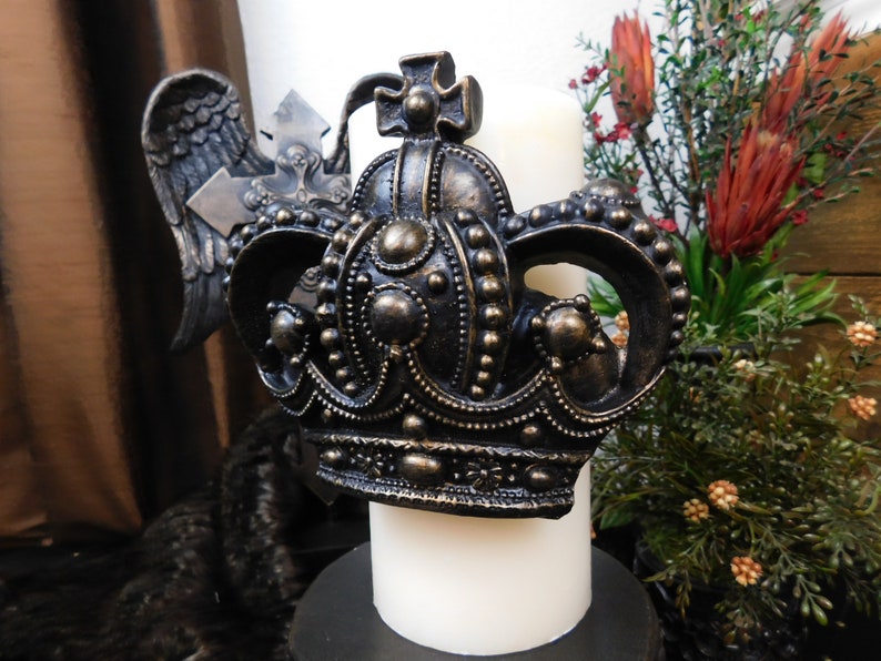 Crown Large Candle Pin for Pillar Candles Rustic Home Decor | Etsy