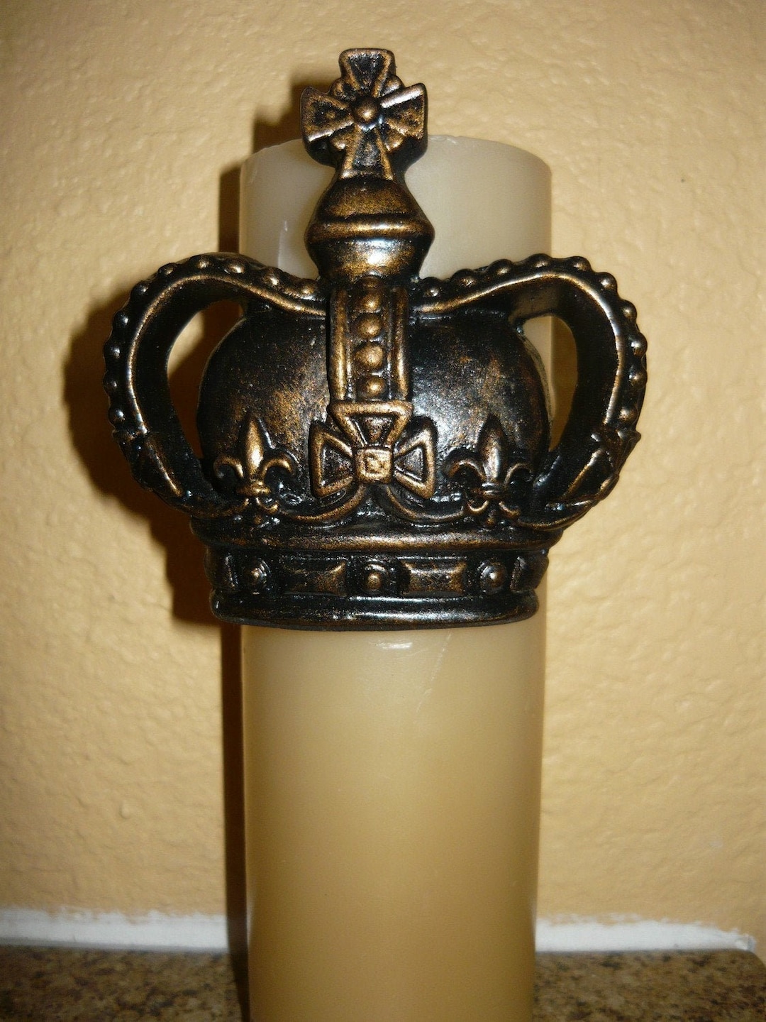 Crown Candle Pin - PICK YOUR COLOR - Old World, Tuscan, Fleur De Lis ...