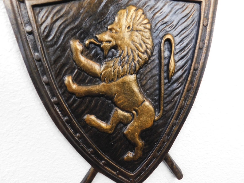 Lion Shield Knight Shield Eagle Shield Medieval Wall Decor | Etsy