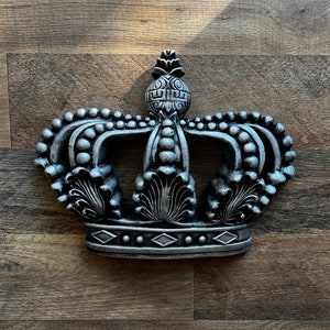 Crown Wall Plaque | PICK YOUR COLOR | Castle Decor | Fleur De Lis Royal ...