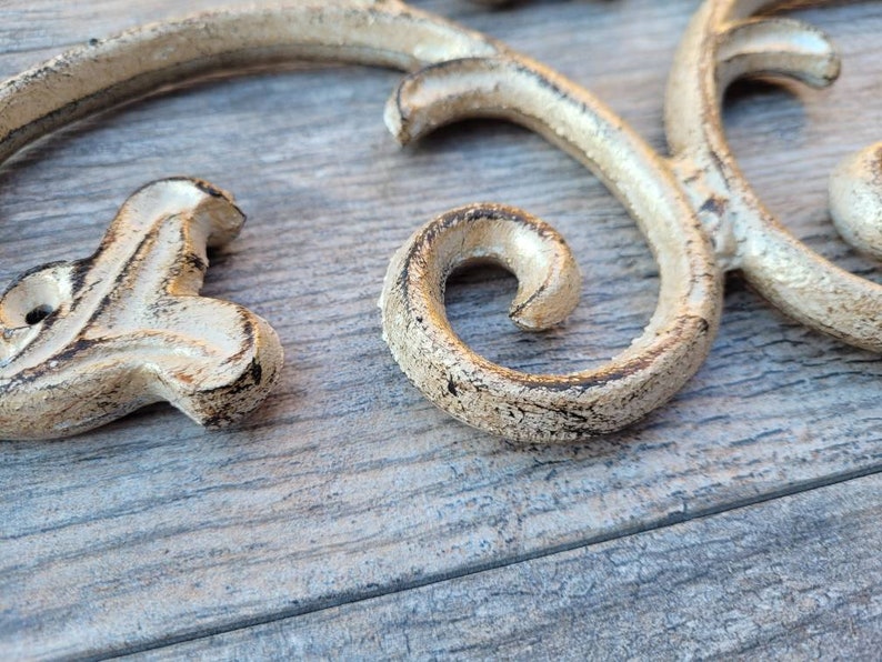 24 In. Cast Iron Topper Pediment Wall Plaque Old World - Etsy