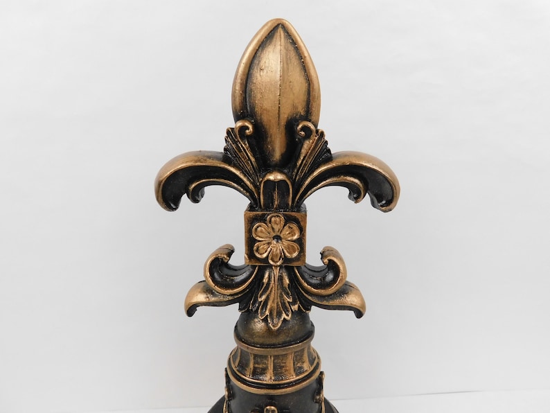 Set of 3 Fleur De Lis Finials PICK YOUR COLOR Gold | Etsy