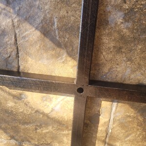 Iron Wall Cross. Handmade and Hand Painted. 24 Inches Tall. Original ...