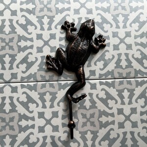 Frog Wall Hook | PICK YOUR COLOR | Cast Iron Wall Coat Rack | Nature ...