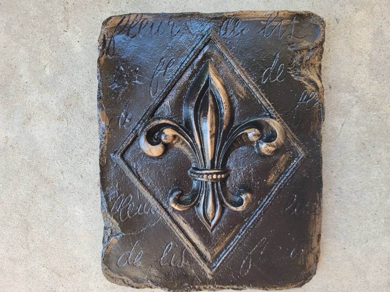 Fleur De Lis Wall Plaque - PICK YOUR COLOR - Tuscan, Old World ...