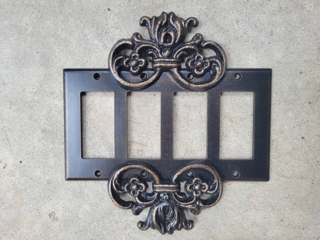 Quad Rocker Plate Cover - PICK YOUR COLOR - 4 Gang Rocker - Old World ...