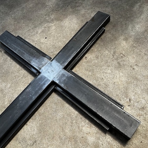 Large Iron Wall Cross. Handmade. 36 Inches Tall. - Etsy