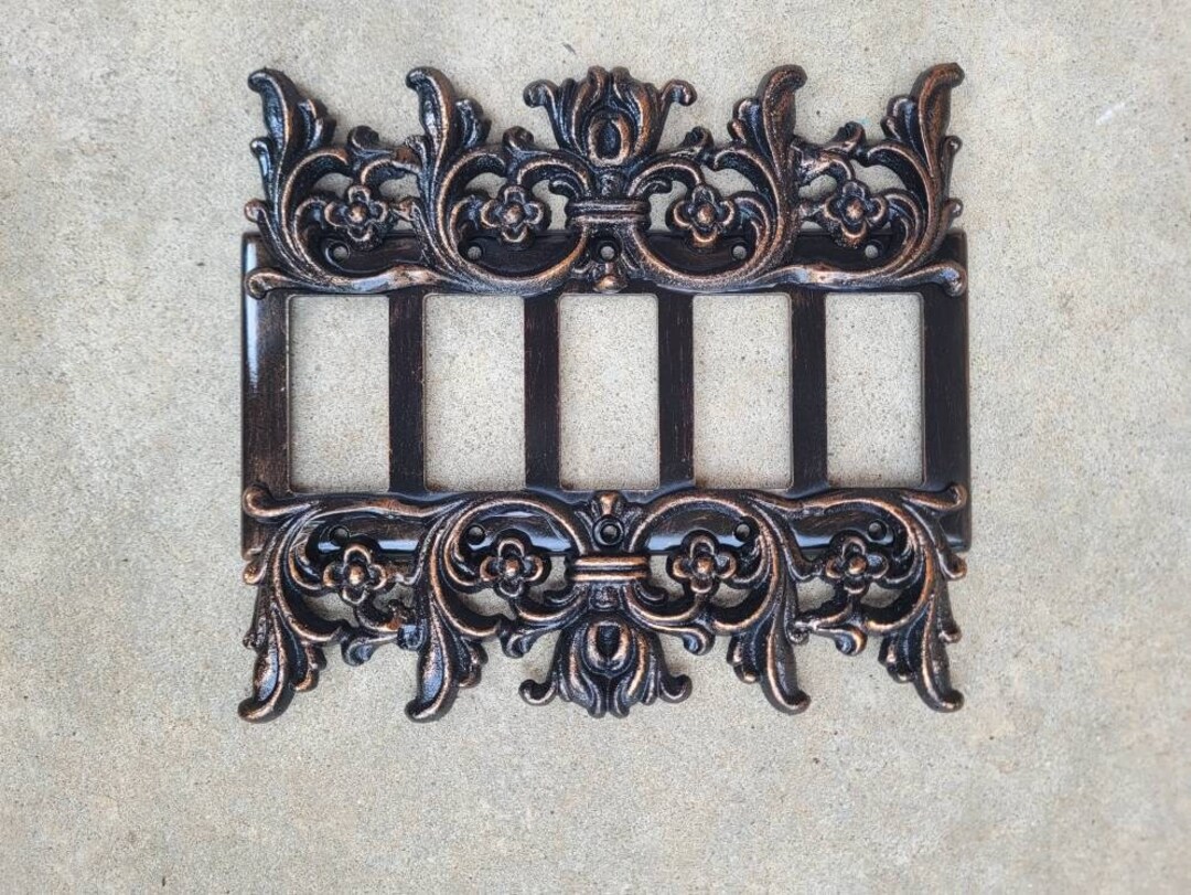 Five Rocker Plate | PICK YOUR COLOR | 5 Rocker Cover | Five Gang Rocker ...